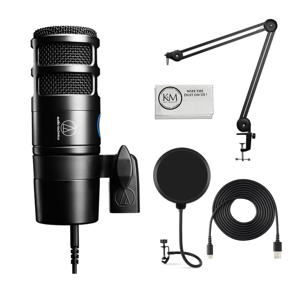 Amazon.com: Audio-Technica AT2040USB Hypercardioid Dynamic USB Podcast ...