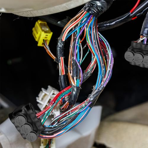 Snapklik.com : Copkim 3 Pcs Black Multi Cable Connector, 3 Wire Ports ...