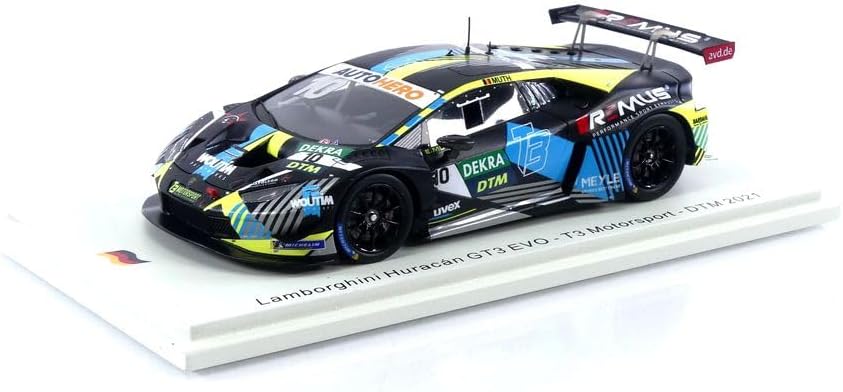 Amazon.co.jp: Spark National Model 1/43 Lamborghini Huracan GT3 Evo "T3 Motorsport" 2021 DTM #10 ...
