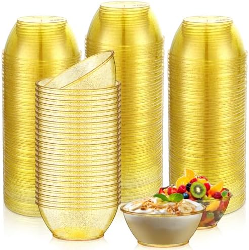 Amazon.com: Yungyan 200 Pack Mini Hard Plastic Bowls 6oz Disposable ...