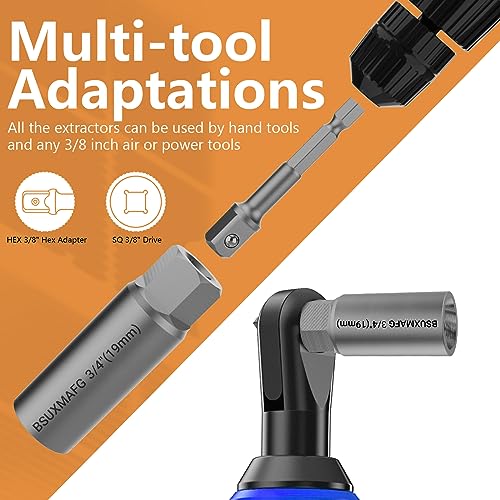 Snapklik.com : 11 Piece Spiral Deep Bolt Extractor Set, Impact Bolt ...