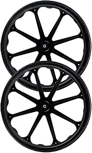 Amazon.com: WEBUP Set of 2 Wheelchair Wheels, 24 Inch Rear Wheels for ...