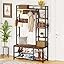 Amazon.com: BON AUGURE Industrial Hall Tree with Bench and Shoe Storage ...