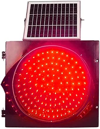 Amazon.com: Solar Traffic Signals Signs Lights, Red/Yellow Flashing ...