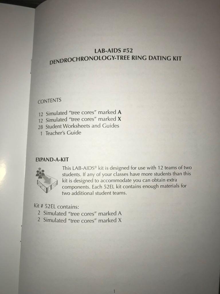 Amazon.com: Lab-Aids Dendrochronology: Tree-Ring Dating Kit 52 : Office ...