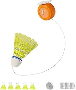 RYGRZJ Self Study Badminton Trainer,Badminton Single-Player Adjustable ...