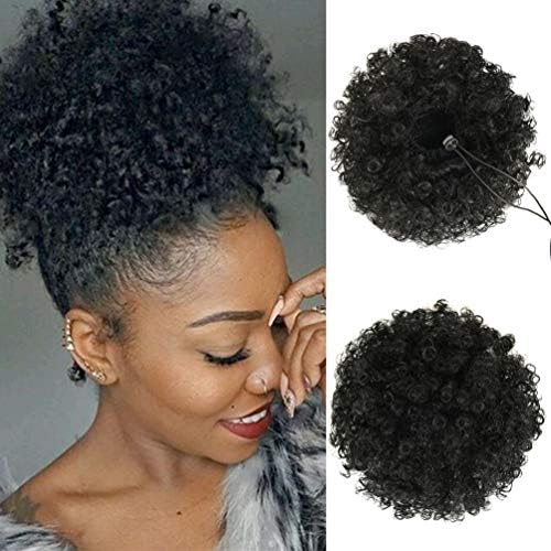 Amazon.com : Afro Puff kinky curly Drawstring Ponytail Extension for ...