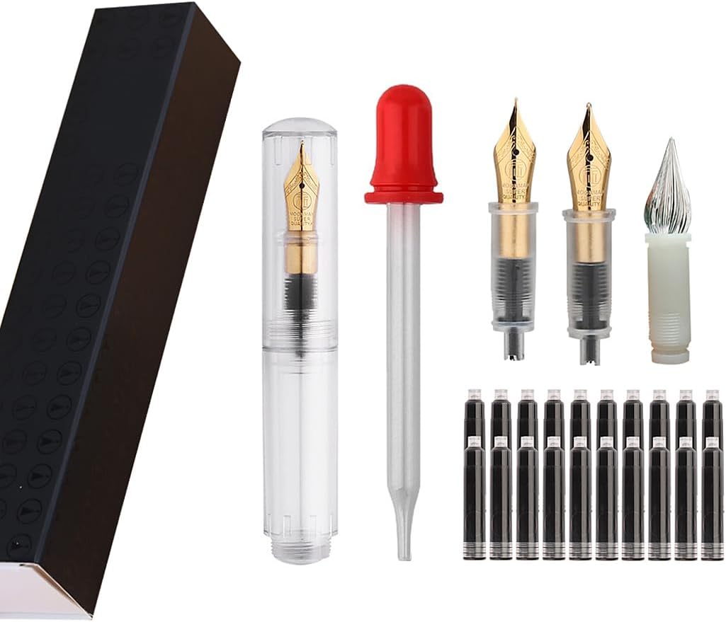 Amazon.com : Asvine Majohn Wancai Mini Fountain Pen, Extra Fine Nib ...