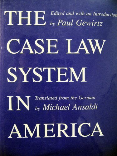 Amazon | Case Law System in America | Llewellyn, Karl, Gewirtz, Paul ...
