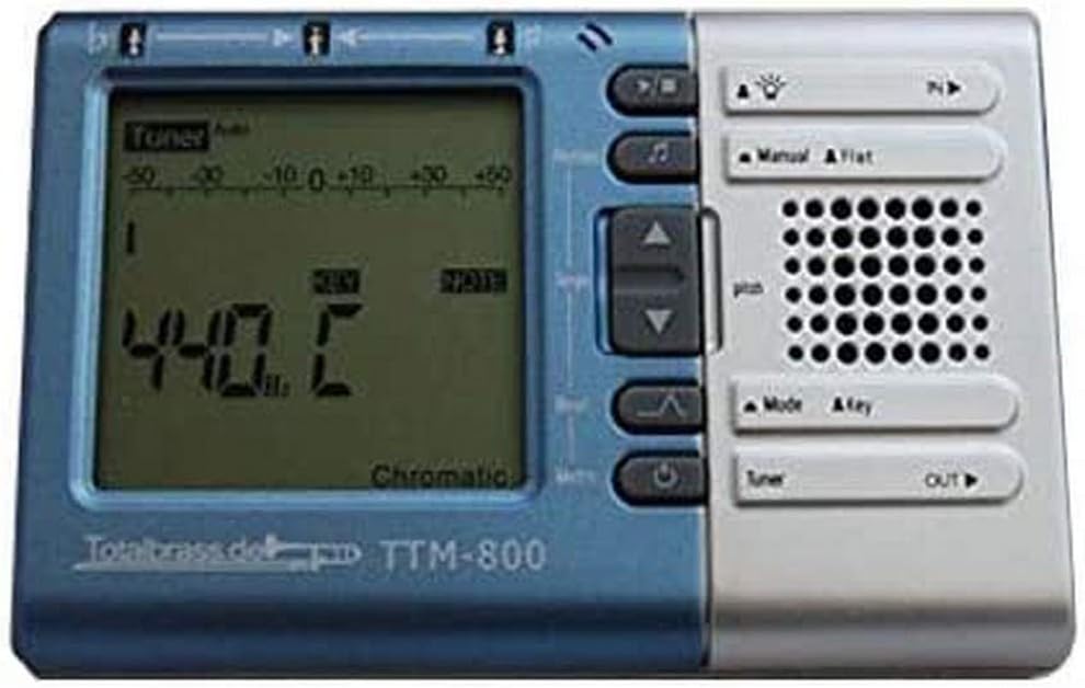 TGI TGI98W Woodwind and Brass Clip on Tuner with Metronome, Black ...