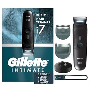 Amazon.com : Gillette i7 Intimate Men’s Premium Pubic Hair Trimmer ...