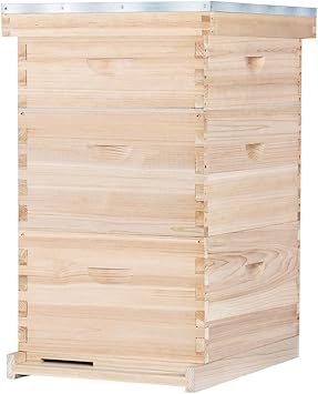 Amazon.com: POLLIBEE Bee Hive,10 Frame Beehive Boxes Starter Kit ...
