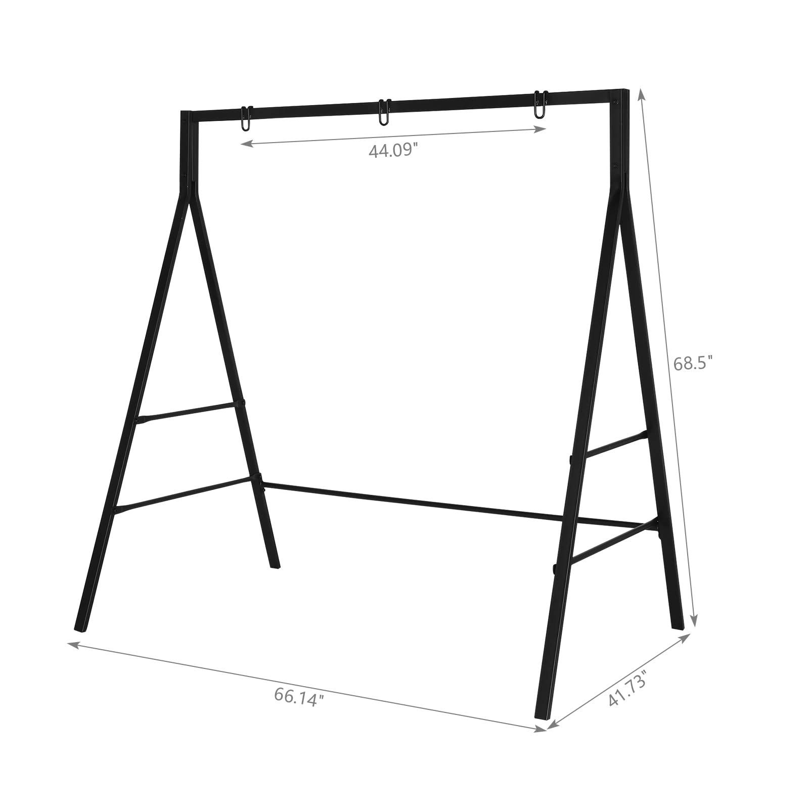 Swing Stand Frame Outdoor Swing Stand, Heavy Duty Metal Swing Frame, A ...