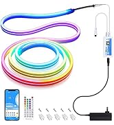 Amazon.com: Aclorol 16.4FT LED Neon Rope Lights Addressable LED Strip ...