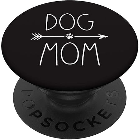 Amazon.com: Dog Mom on Vintage Gray Look Dogs Lover moms PopSockets ...
