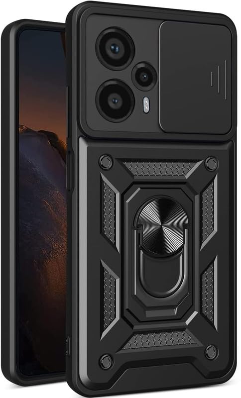 SmartPoint Shutter Ring Case for Xiaomi Poco F5 5G, Military Grade ...