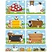 Amazon.com: 240 Pieces Woodland Friends Name Tags Name Tag Label ...