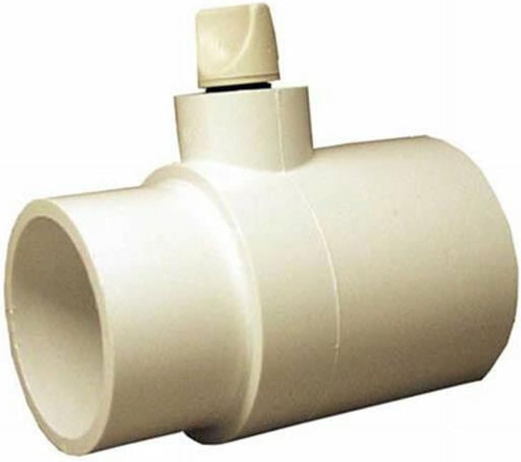 Amazon.com: PVC Adapter Tee Assembly with Relief Plug 2 x 2 in. Spigot ...