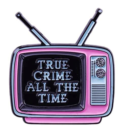 Amazon.com: True Crime All The Time Enamel Pin : Handmade Products