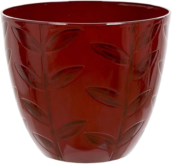 Feather Pot Leaf Design - Plant Pot - 32cm Diameter x 30cm Tall - Made ...