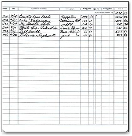 Amazon.com : ABC Check Register for Executive Deskbook Checks - Package ...
