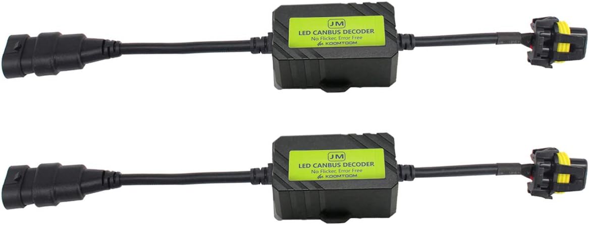 Amazon.com: KOOMTOOM 9005/9006/9012 LED Bulbs CANbus Decoder - Anti ...