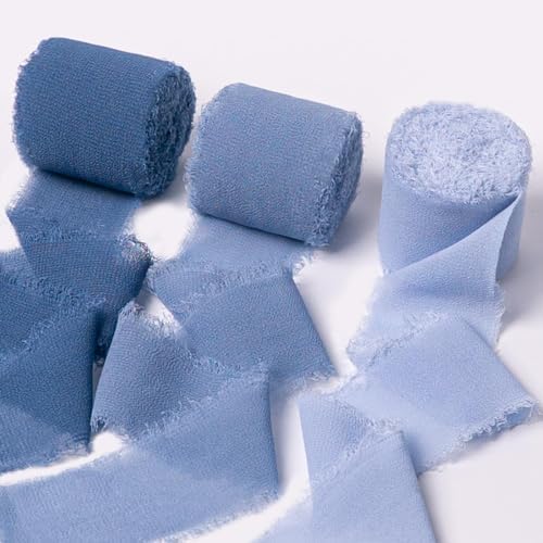 Amazon.com: Sifleur Chiffon Ribbon, Royal Blue Graduation Ribbons, 1.5 ...