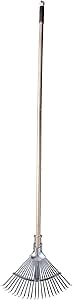 Garden Rake - 22-tooth Rake for Gardening with retractable metal head ...