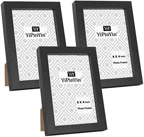 6 x 4 Inch Photo Frame Set of 3, White Boxed Garllery Picture Frames 4 ...