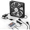 Amazon.com: ELUTENG USB Fan 120mm with Digital Temperature Controller ...