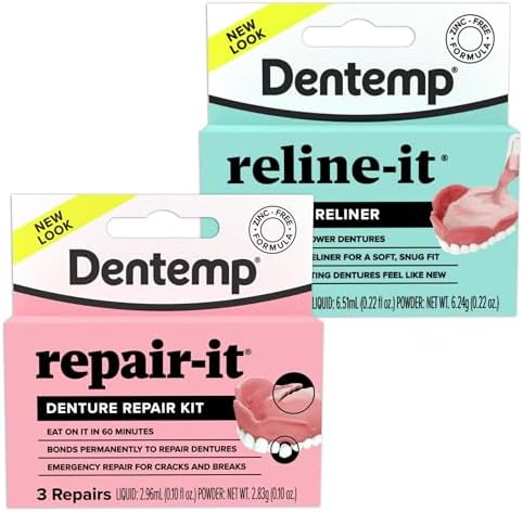 Amazon.com: Dentemp Repair-it Denture Repair Kit & Reline-it Denture ...