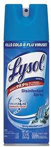 Amazon.com: LYSOL Brand Disinfectant Spray, Spring Waterfall Scent, 12. ...