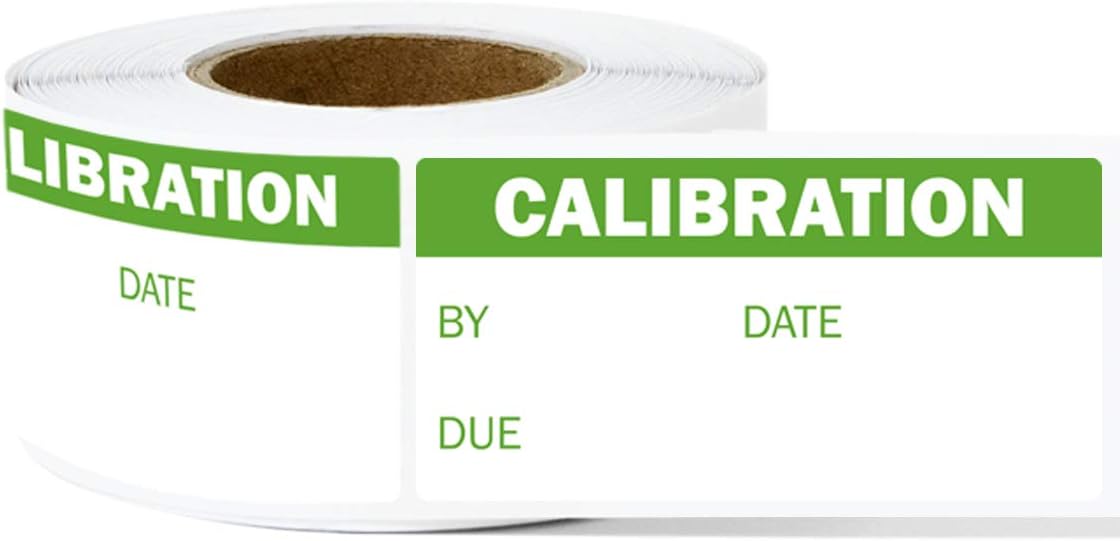 Amazon.com : 600 Calibration Labels, 1 x 2 Inch Calibration Stickers ...