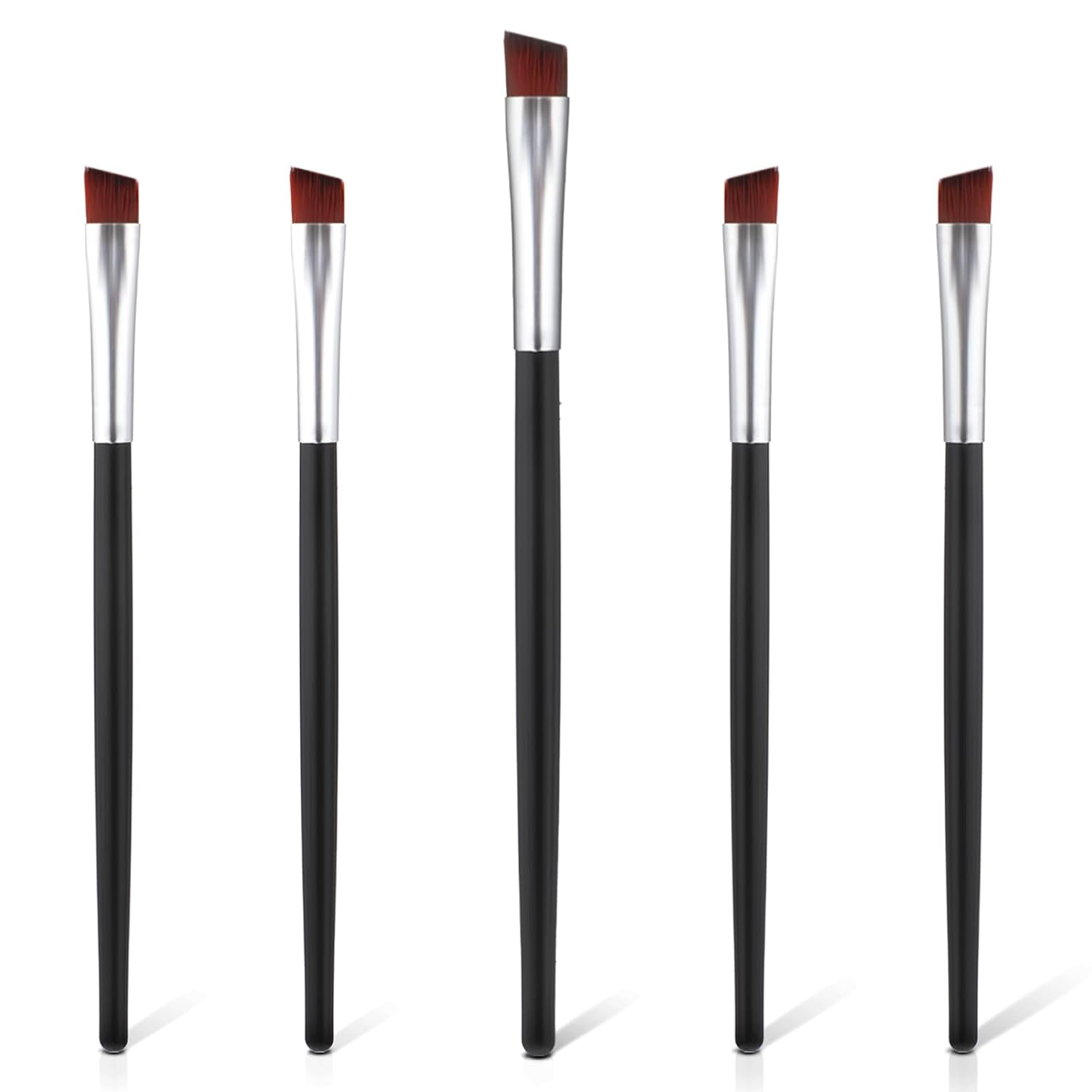 Amazon.com: 6 PCS Angled Eyebrow Brush Precision Eyeliner Brushes, Fine ...