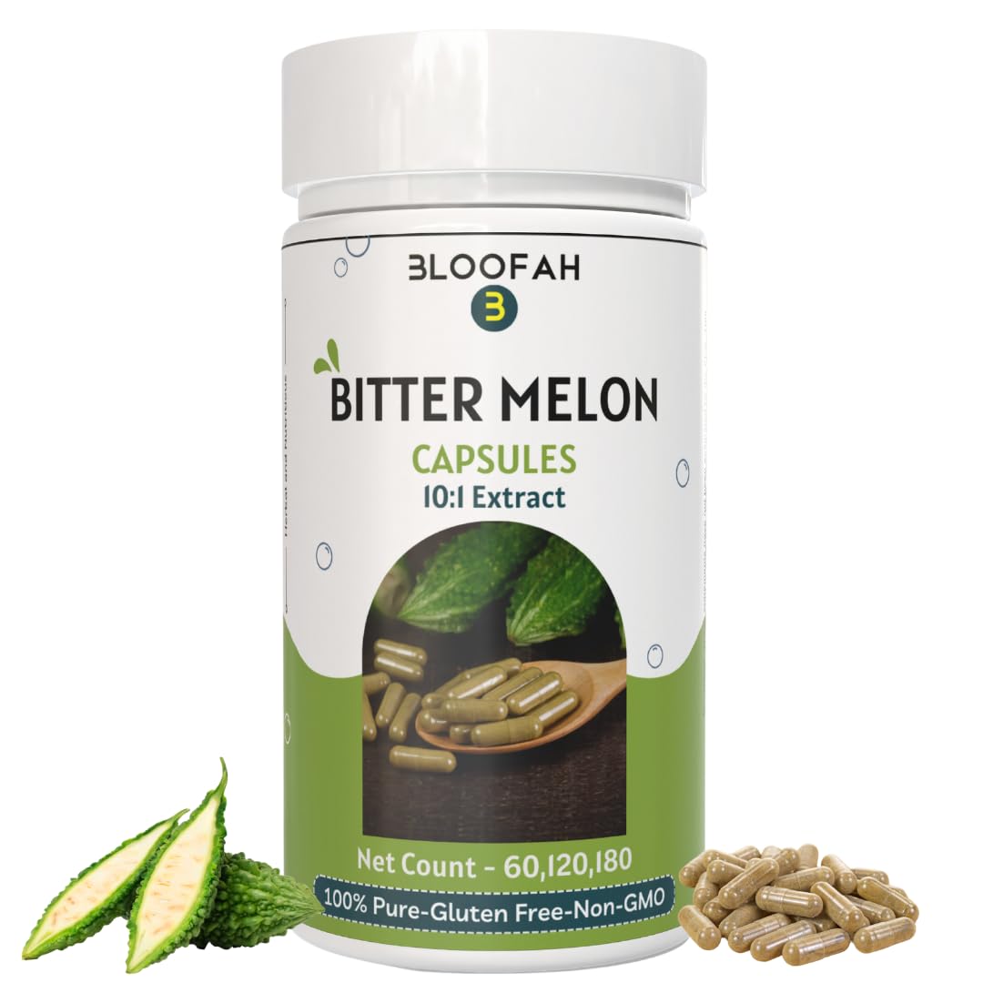 Amazon.com: Bloofah Bitter Melon Extract 10:1 Capsules 500mg - 120 ...