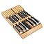Utoplike in Drawer Knife Block Bamboo, Knife Drawer Organizer for ...
