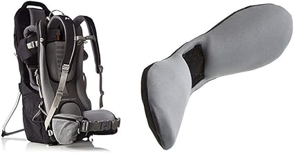 VAUDE Kindertragen Shuttle Base, Black, One Size, 12139 & Kopfstütze Head Support Shuttle ...