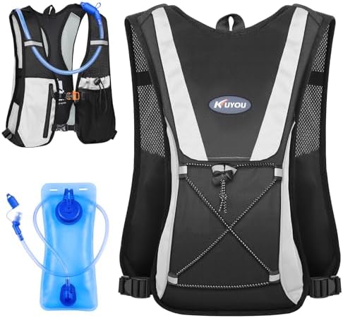KUYOU Running Hydration Vest - Lightweight Insulated Hydration Backpack ...