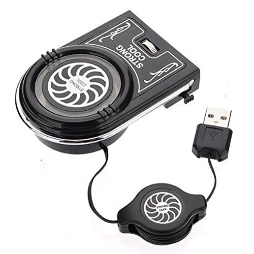 Mini Blue LED Vacuum USB Air Extracting Cooling Fan Cooler for Laptop ...