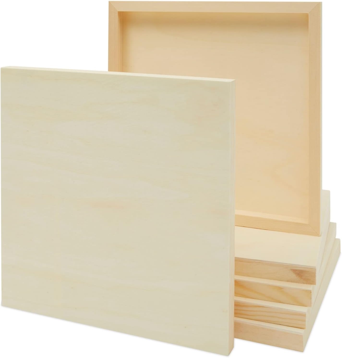 Amazon.com: Bright Creations 6 Pack Unfinished 9x12 Wood Canvas Boards ...