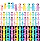 Amazon.com: CroBlissful 100 Pcs Mini Alien Figures Glow in The Dark ...
