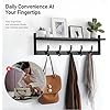 Tatub 29'' Coat Rack Wall Mount with Shelf, Wood Wall Hooks with ...