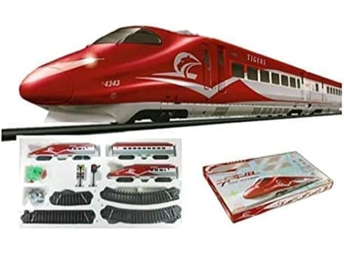 Buy Electric Metro Bullet Train Set with Tracks 1:108 Scale Model Train ...