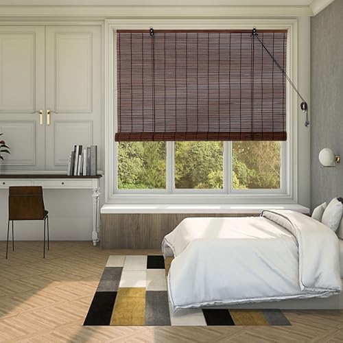 Amazon.com: XuSymoz Bamboo Blinds, Bamboo Shades for Windows, Light ...