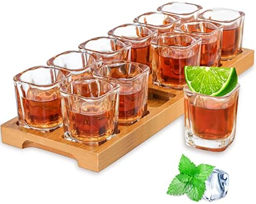 Amazon.com | LINALL Shot Glass Set 0.7oz/20ml 24pcs Clear Shot Glass ...