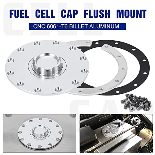 Snapklik.com : PTNHZ Universal Billet Aluminum Fuel Cell Cap Embedded ...
