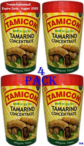 Amazon.com : Tamicon Tamarind Paste 100% Natural 14 oz - 4Pack ...