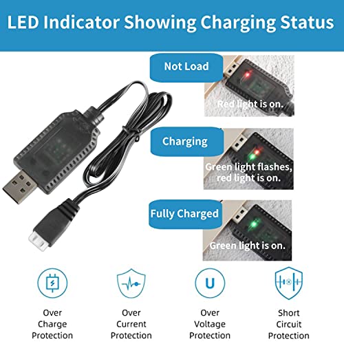 Power Up Your Fun: 2-Pack 3-Pin Charger For Gel Blaster, Splatter Ball ...