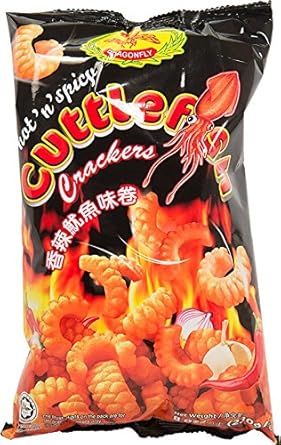 Amazon.com: Dragonfly Hot&Spicy Cuttlefish Crackers : Grocery & Gourmet ...