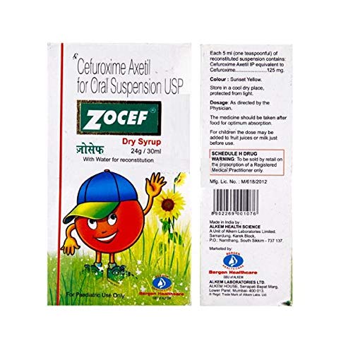 Zocef - Bottle of 30 ml Dry Syrup : Amazon.in: Health & Personal Care